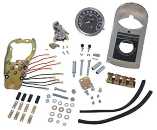 48405 Mid-USA Harley Cast Dash Kit with Analog MPH Speedometer – BA Machine